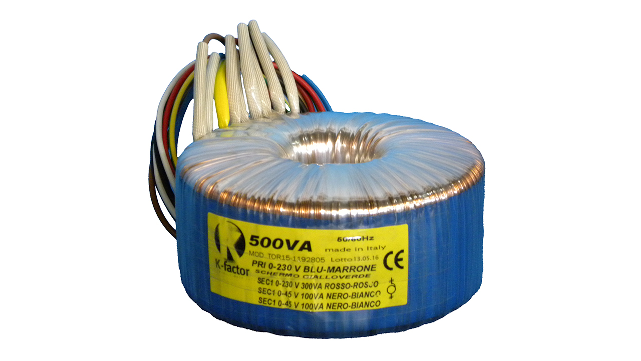 TOR - SINGLE PHASE TOROIDAL TRANSFORMERS from 20VA to 10kVA - K-factor